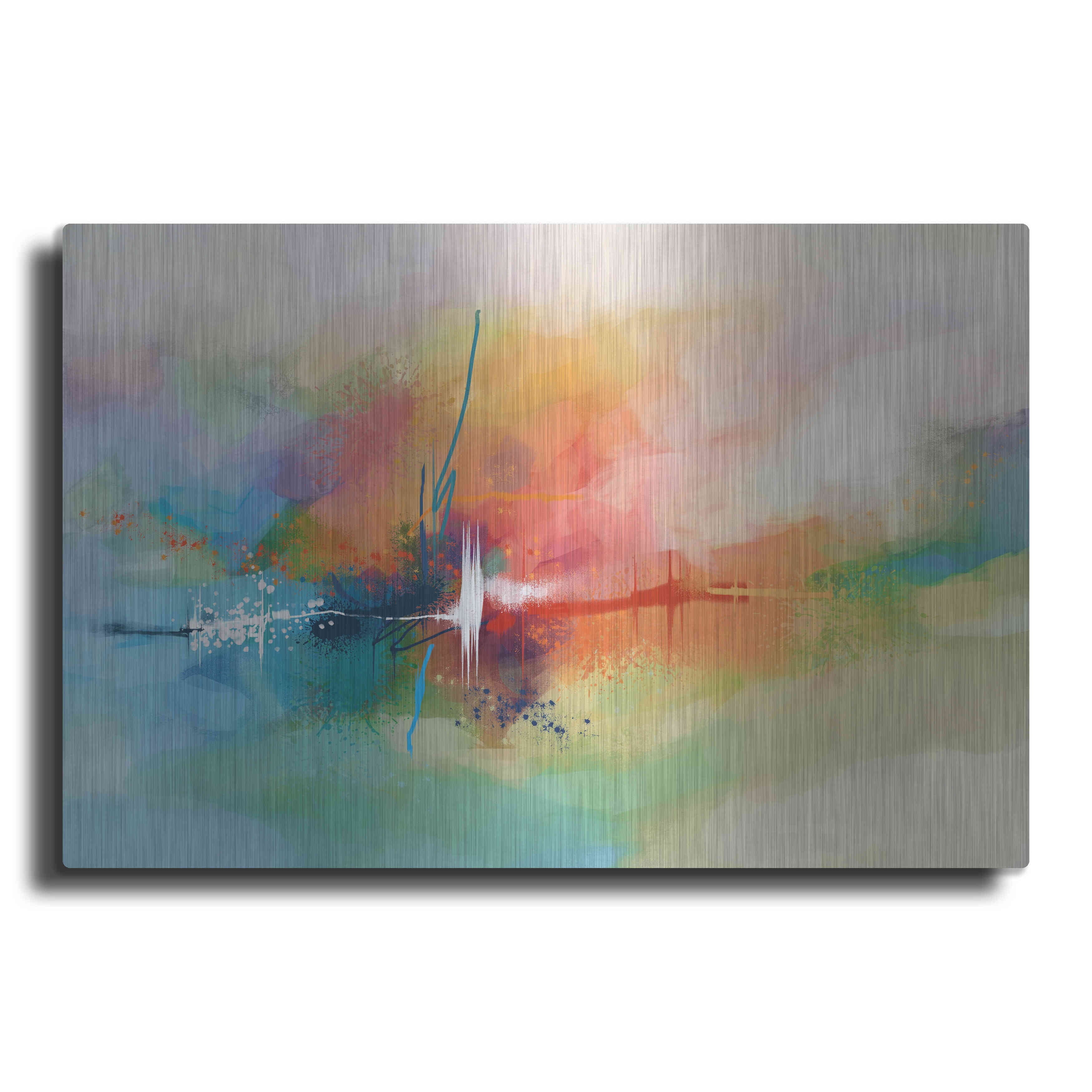 Luxe Metal Art 'Summer Vibes 5' by Christov Art, Metal Wall Art, 24"x16 ...