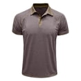 DeHolifer Men's Shirts Plus Size Short Raglan Sleeve Fashion Button T ...