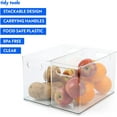 Tidy Tools Clear Plastic Food Storage Bins for Pantry Refrigerator ...