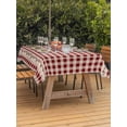 52x70 Tablecloth Rectangle, Country Star Plaid Outdoor Tablecloth with ...