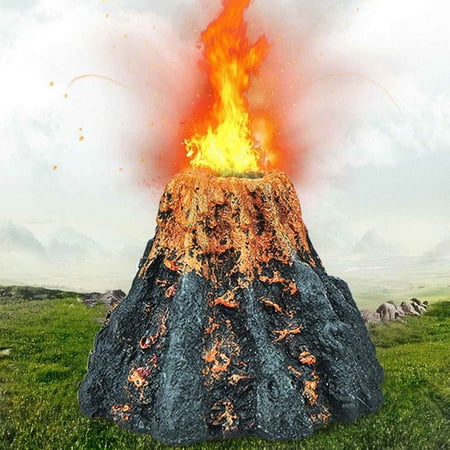 Artificial Volcano Shape Aquarium Fish Tank Decor Oxygen Pump decor ...