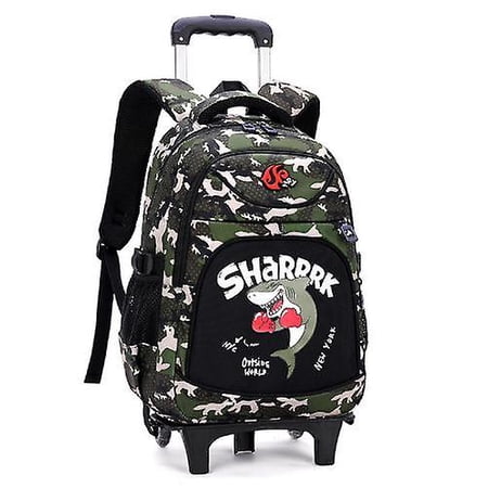School Satchel With Wheels Kids School Rolling Backpack For Boys ...