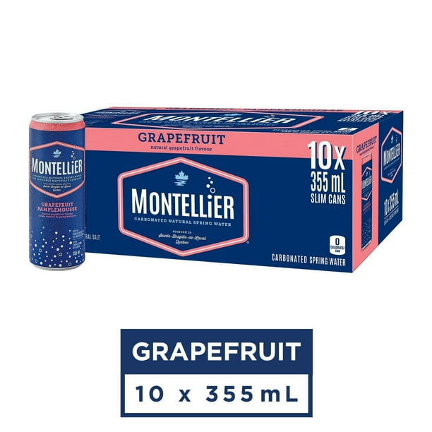 Montellier Carbonated Mineral Water with Natural Grapefruit Flavour ...