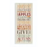 Stupell Industries Fall Halloween Holiday Pumpkin Word Wood Texture ...