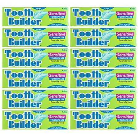 Squigle Tooth Builder Sensitive Toothpaste - 36% Natural Xylitol, SLS ...