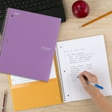 Five Star Wirebound Notebook, 1 Subject, Wide Ruled, Amethyst Purple ...