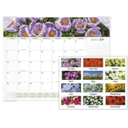 2018 Floral 9x12 Desk Pad Calendar - Walmart.com