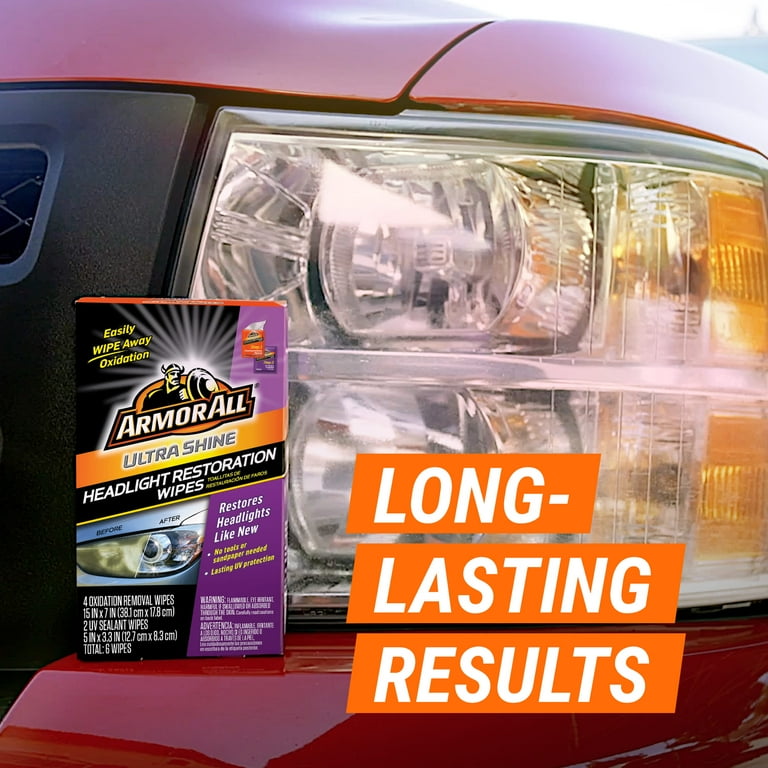 Armor all headlight restoration wipes store