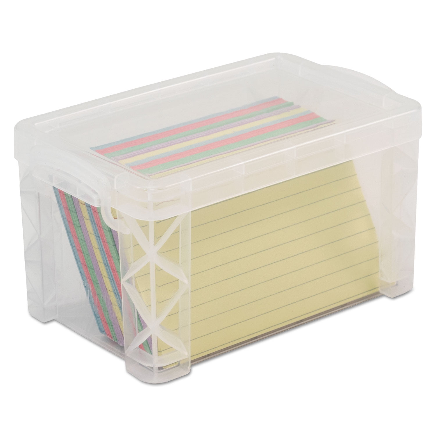Advantus Super Stacker Storage Boxes, Hold 400 3 x 5 Cards, Plastic ...