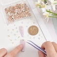 800Pcs 16 Styles Brass Cabochons Nail Art Decoration Accessories Clover ...