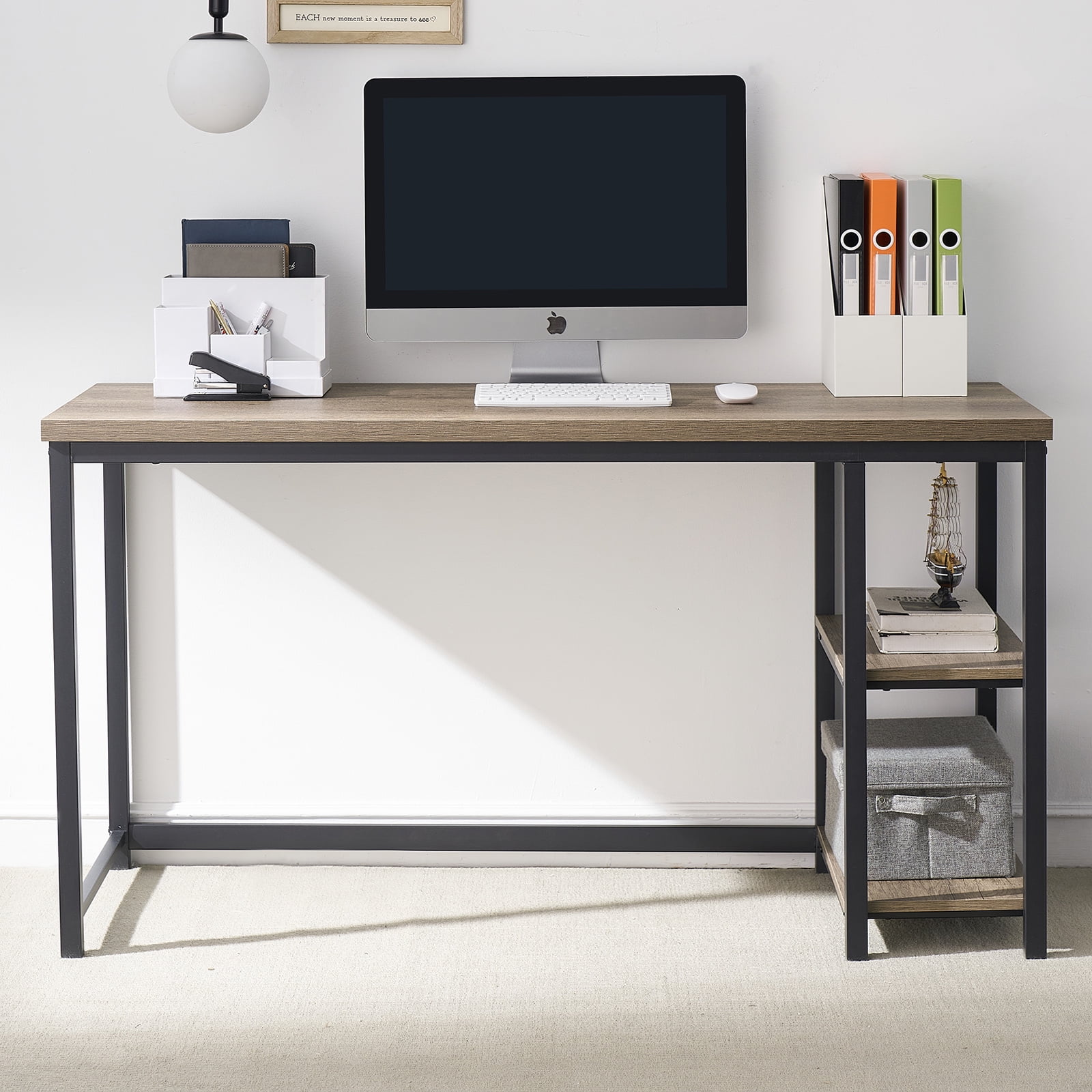 FELLYTN Modern Computer Desk, Home Office Desk, Industrial Study Desk ...
