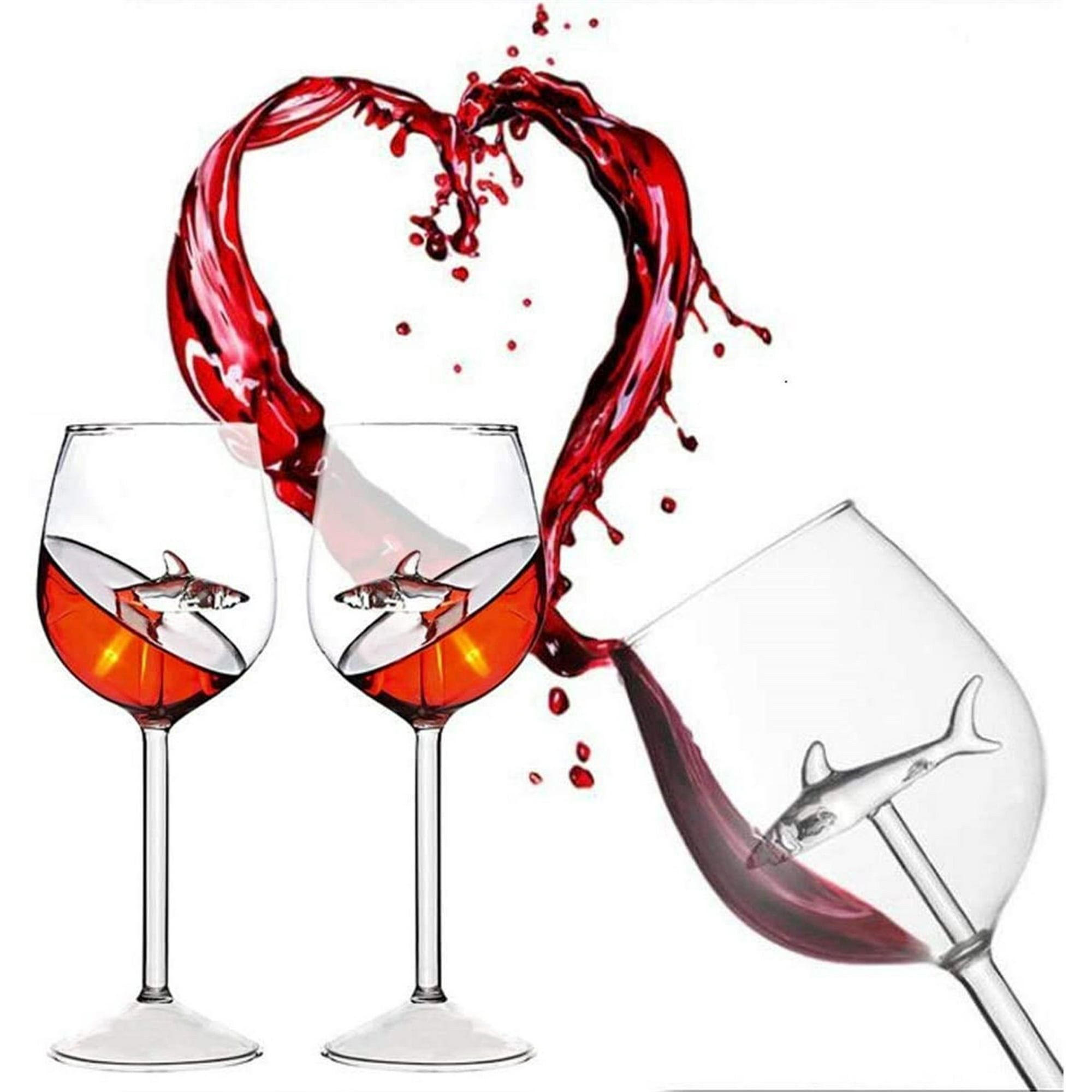Click here for Eyiiye 1pc Home The Original Shark Red Wine Glass... prices