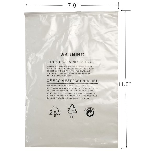 Poly Bags Suffocation Warning