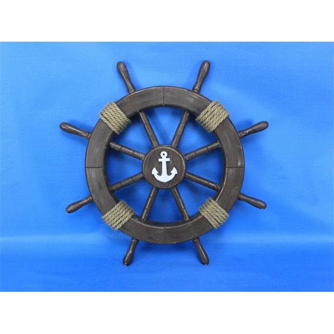Handcrafted Decor Rustic-Wood-SW-Anchor-18 Rustic Wood Finish ...