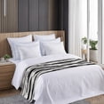 Black White Lines Bed Runner for King Size Bed, Modern Abstract Art ...