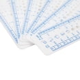 Hecnuo,5PC Colored Plastic Ruler for Braiding,Creative Auxiliary Ruler ...