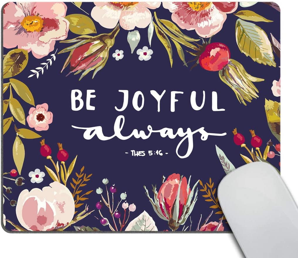 Gaming Mousepad Bible Verses Be Joyful Always Mouse Pad,Christian Mouse ...