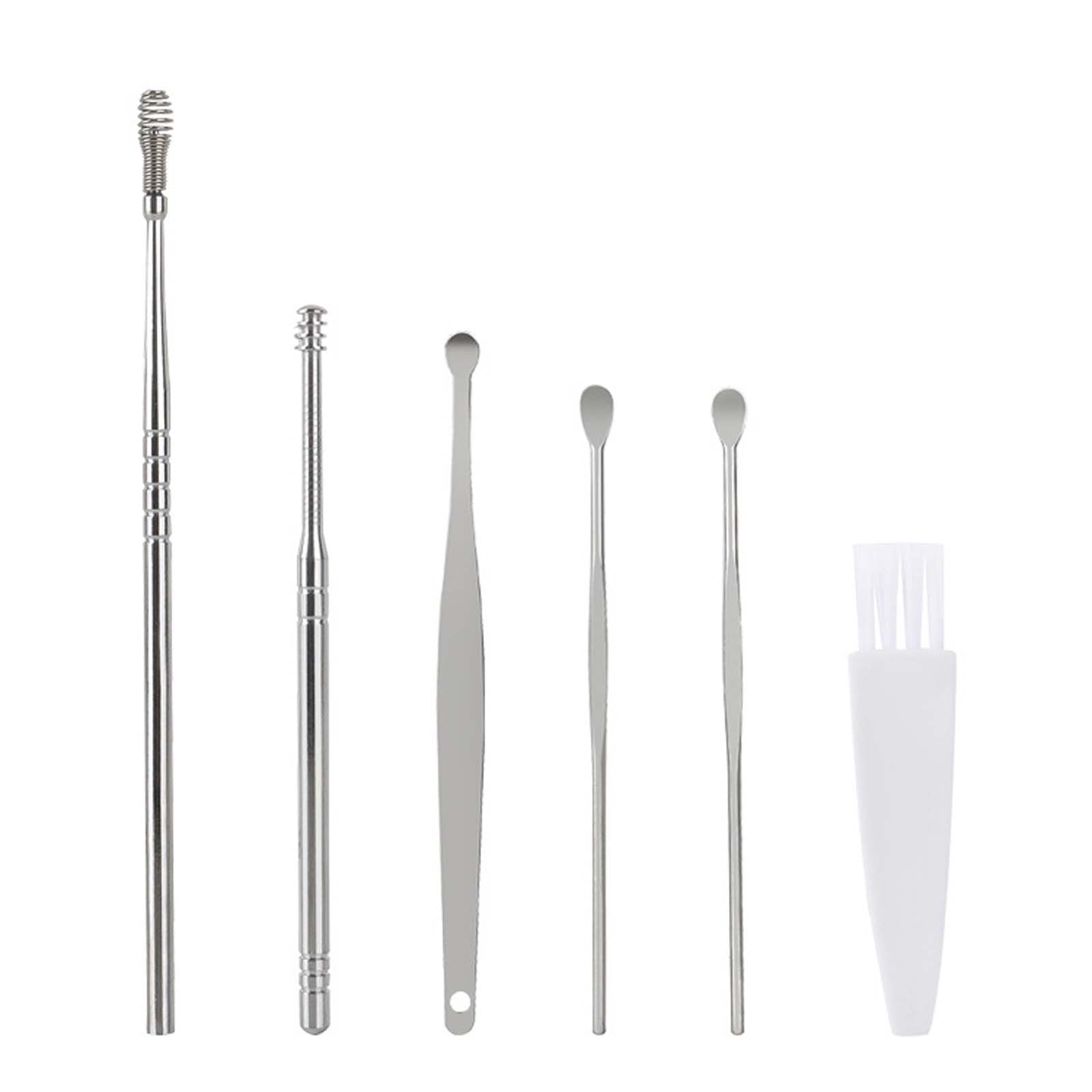 Kit portátil para la eliminación de cerumen, 6 piezas de acero ...