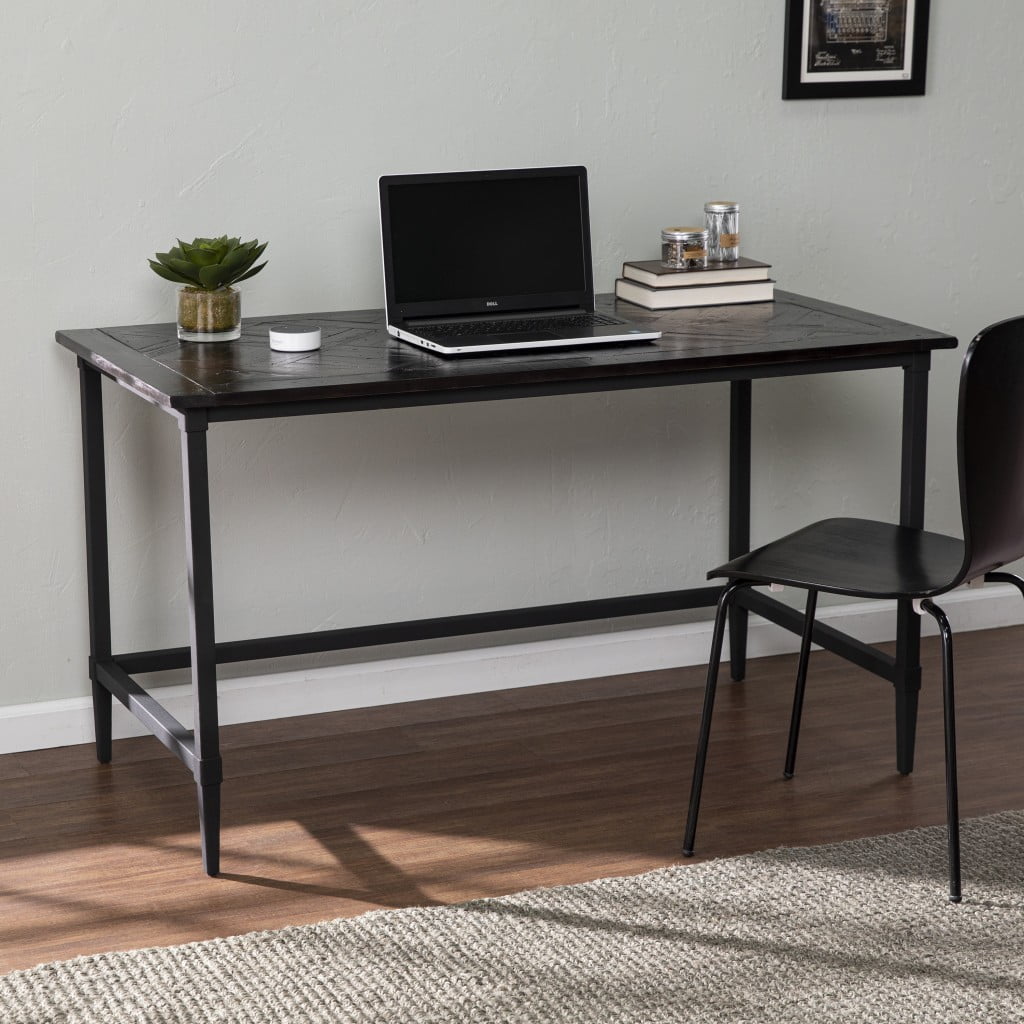 Natural Black Reclaimed Wood Desk - Walmart.com