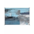 Abstract Decorative Sun Shade Sail 12'X16' Blue Gray Paint Mottled Art ...