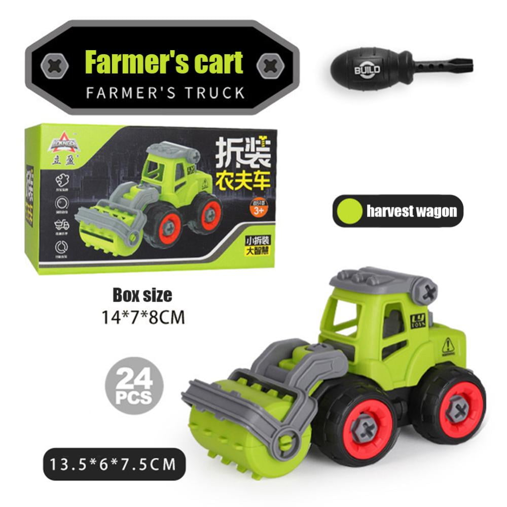 Godderr Kids Engineering Vehicle Disassembly Toy ,Assembly Fire Truck ...