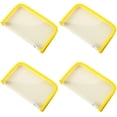 4Pcs Portable Clear File Bag, Zippered Closure Storage Pouches ...