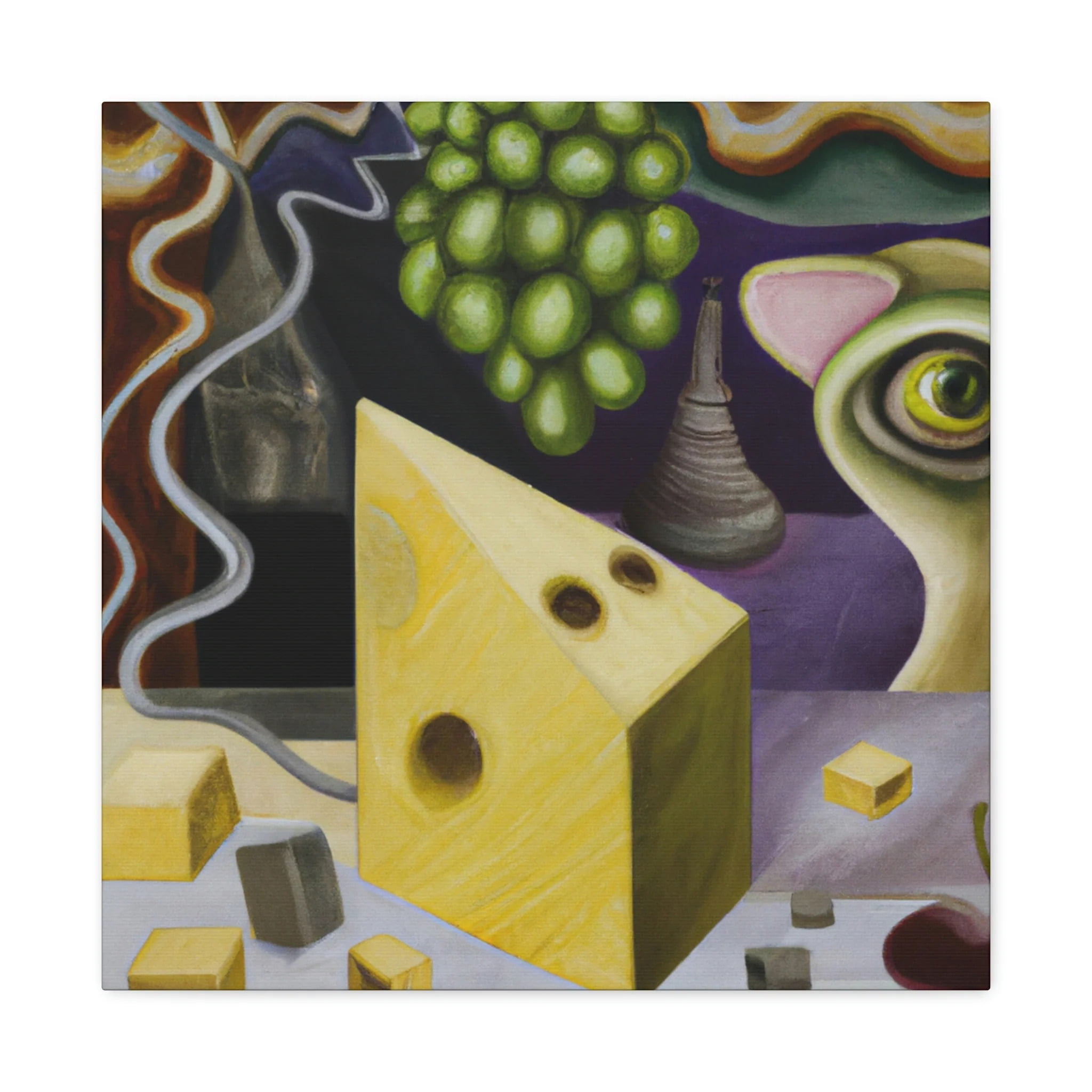 Cheese and Grapes Dance - Canvas - Walmart.com