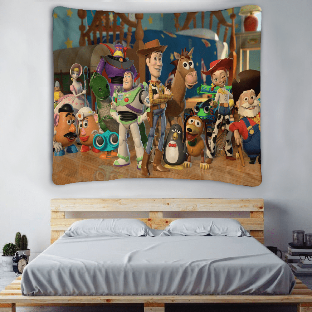 Toy Story Tapestry Novelty Lovely Cute Pattern Backdrop for Gift to ...