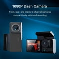 ZFYXGS Dash Cam Front Inside Rear 2 Inch 1080P HD Screen Dash Camera ...