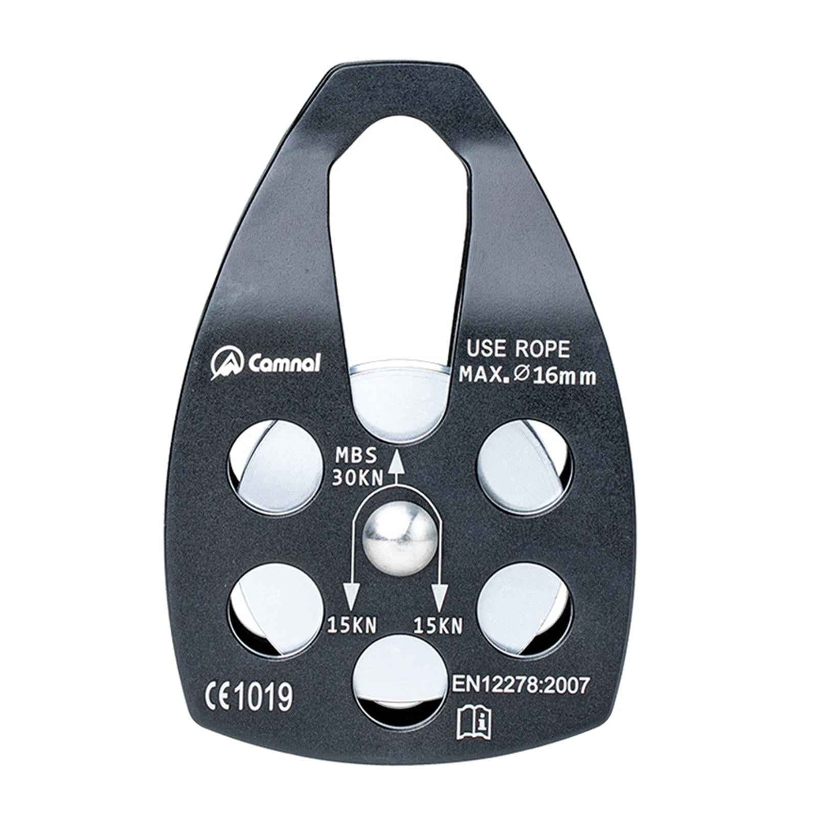 Heavy Duty Micro Pulley Rock Climbing Rope Slider Roller Guide Wheel ...