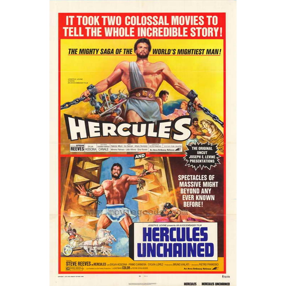 Hercules / Hercules Unchained POSTER (27x40) (1973) - Walmart.com ...
