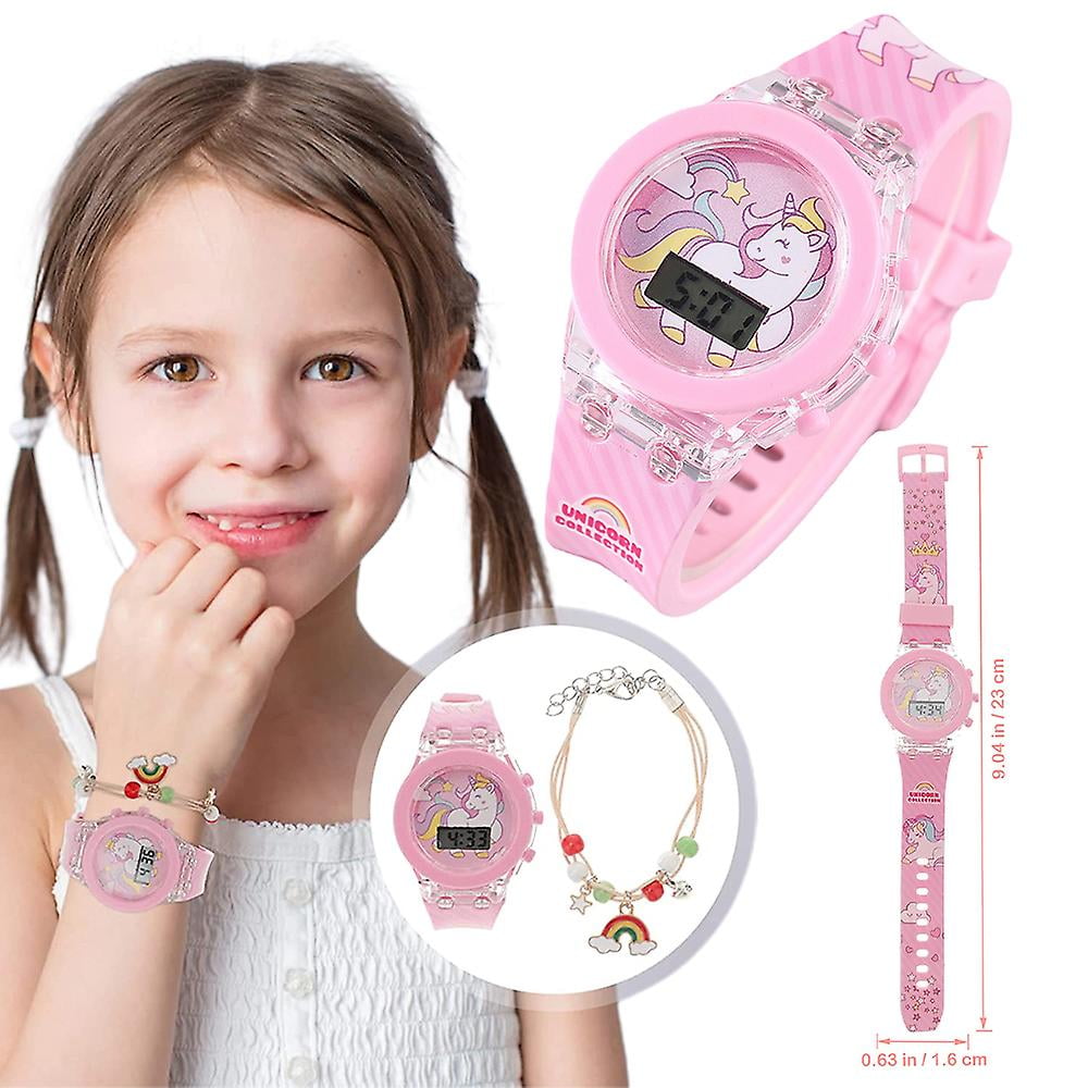 Click here for We Unicorn Children Luminous Watch And Rainbow Bra... prices