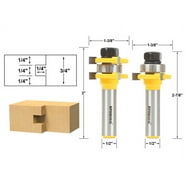 Yonico Yonico 15221 - Matched Tongue and Groove Router Bit Set 1/2 ...