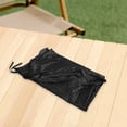 IBASETOY Trampoline Sun Shade Cover Easy Install Foldable Black PP for ...
