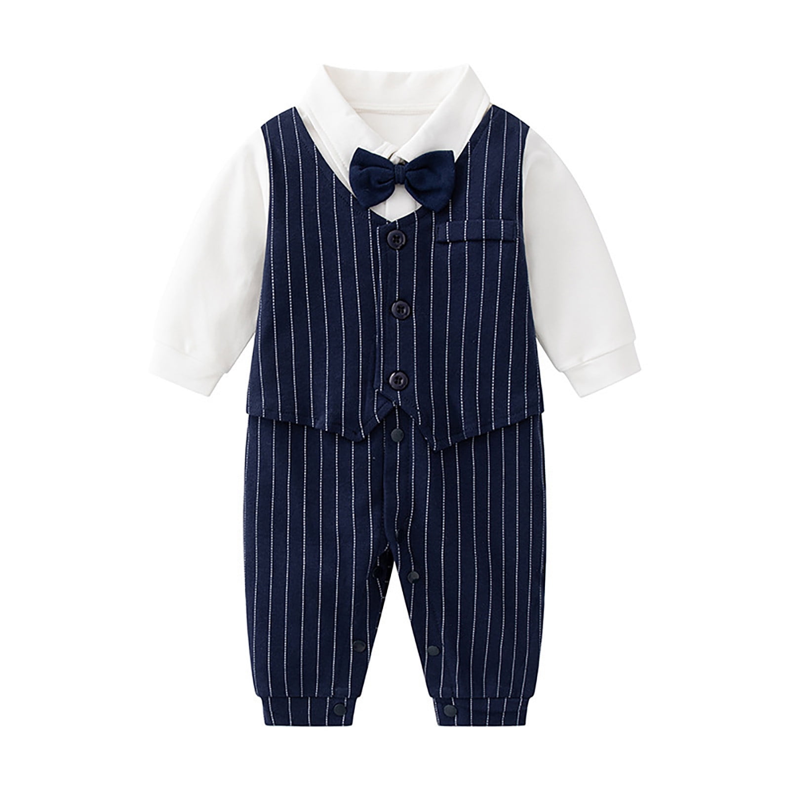 Click here for Hhsfeifuuu Baby Boy Gentleman Romper Jumpsuit Long... prices