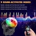 RGB Disco Ball Party Lights with Remote, 7 Modes Stage Par Light for Home, Bar, Karaoke, Club ...