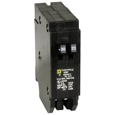 Square D HOM230CP Double Pole Circuit Breaker, 30 Amp, 120/240V ...