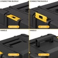 4 Tier Stackable Rolling Tool Box with Wheels, Modular Organizer ...