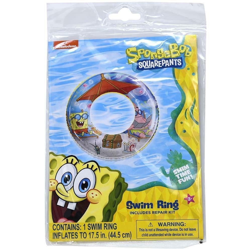 What Kids Want SpongeBob Inflatable Swim Ring Pool Toy - Walmart.com
