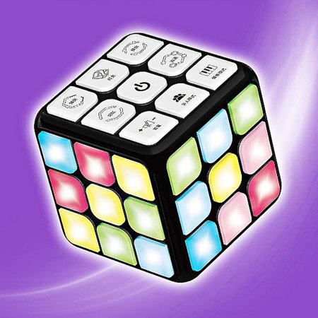 Electronic Flashing Magic Cube Memory Brain Game 4-in-1 Handheld Game ...