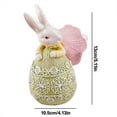 SDJMa Easter Bunny Decorations Bunny Figurines Easter Home Decor Spring ...