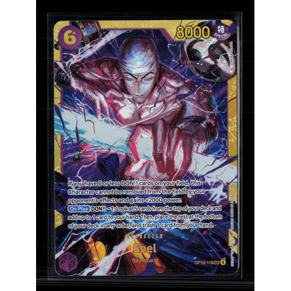 2023 Bandai One Piece Card Game Awakening of the New Era Enel Holofoil ...
