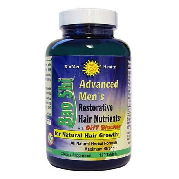 Biomed Health Advanced Bao Shi Men's Hair Supplement - 120 Tablets ...