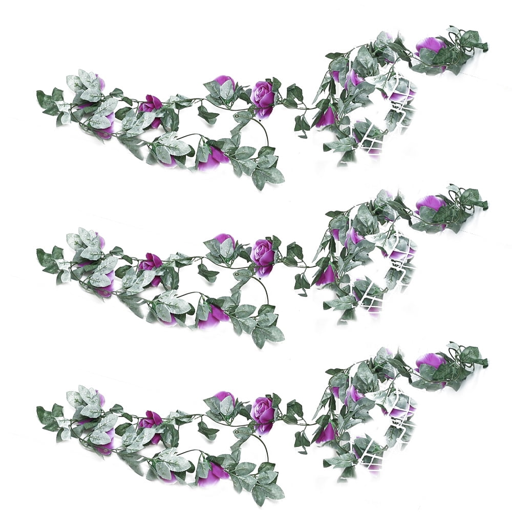 3 pieces of artificial flower rattan, wedding arch winding, rose rattan ...