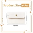 6Pcs PVC Jewelry Storage Bags with Golden Tone Alloy Snap Buttons ...