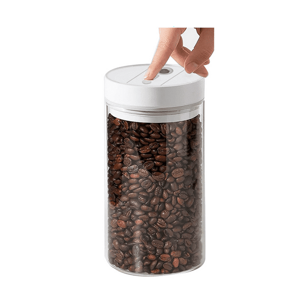 Qtmnekly Electric Coffee Beans Vacuum Sealed Tank Food Storage Jars ...