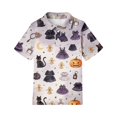 Boys Girls Short Sleeve Polo Shirt Cute Cartoon Ghost Pumpkin T ...
