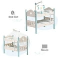 Robud Baby Doll Bunk Beds,Wooden Doll Beds Cribs Cradle for 18 inch ...