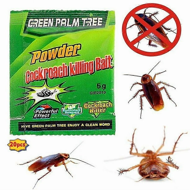20PCS Cockroach Killing Bait Powder Eco-Friendly Effective Medicine ...