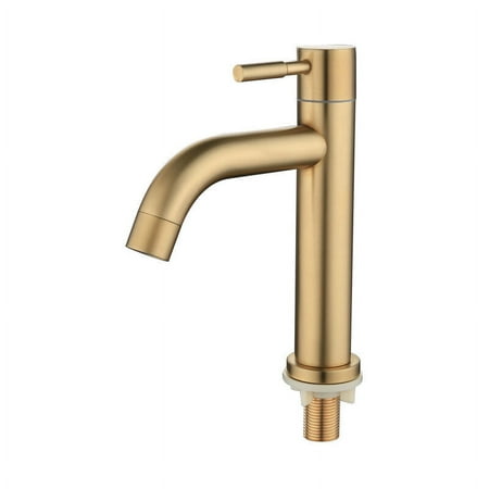 Brass Bathroom Basin Mixer, Single Lever Basin Faucet with Water Inlet ...